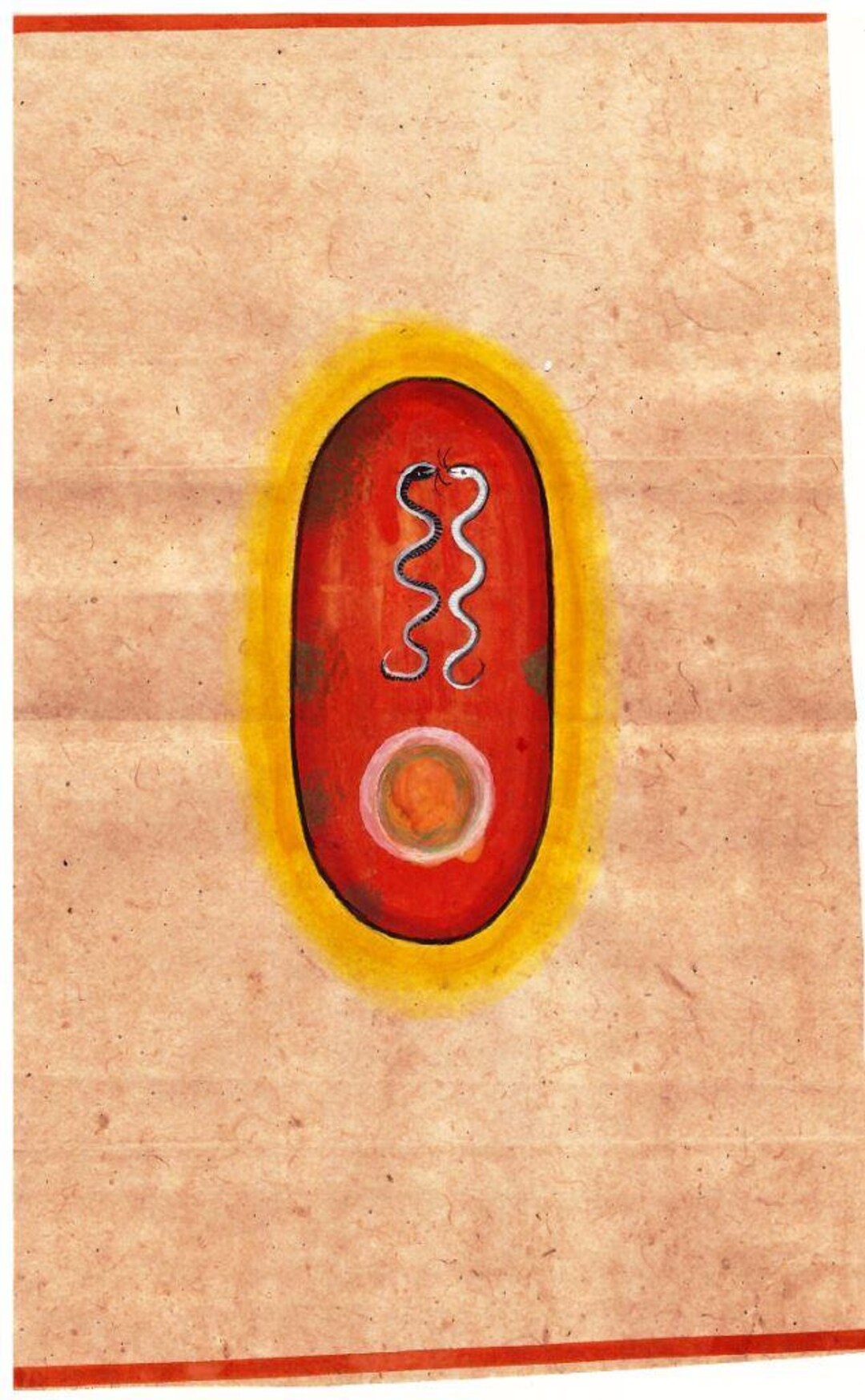 Tantra Painting on Old Paper Indian Cosmic Energy Art Spiritual Tantric ...