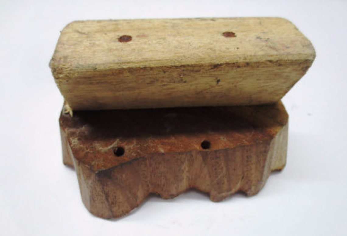 Indian Wooden Hand Block Print Stamp Clay Pottery Batik Wallpaper Tool ...