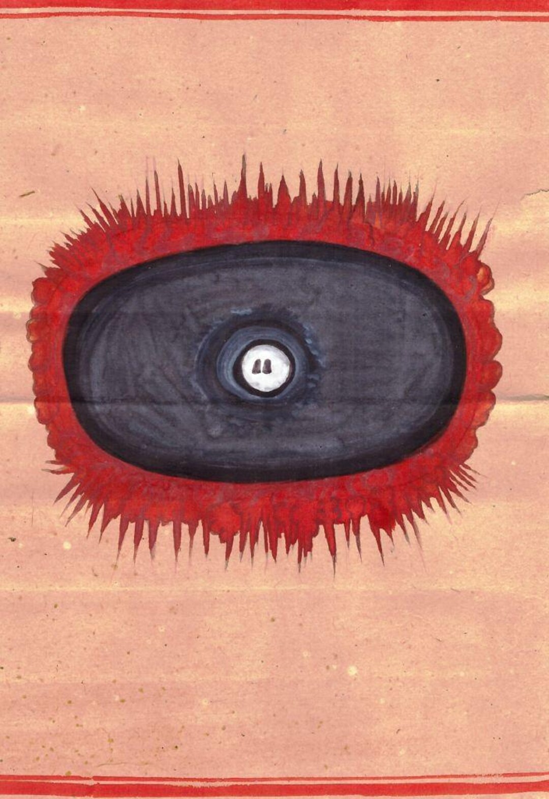 Tantra Painting on Old Paper Indian Spiritual Art Cosmic Energy Art ...