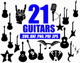 Guitar dxf | Etsy