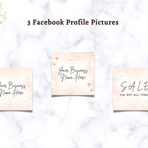 Editable Facebook Cover Set Facebook Business Page Facebook - Etsy