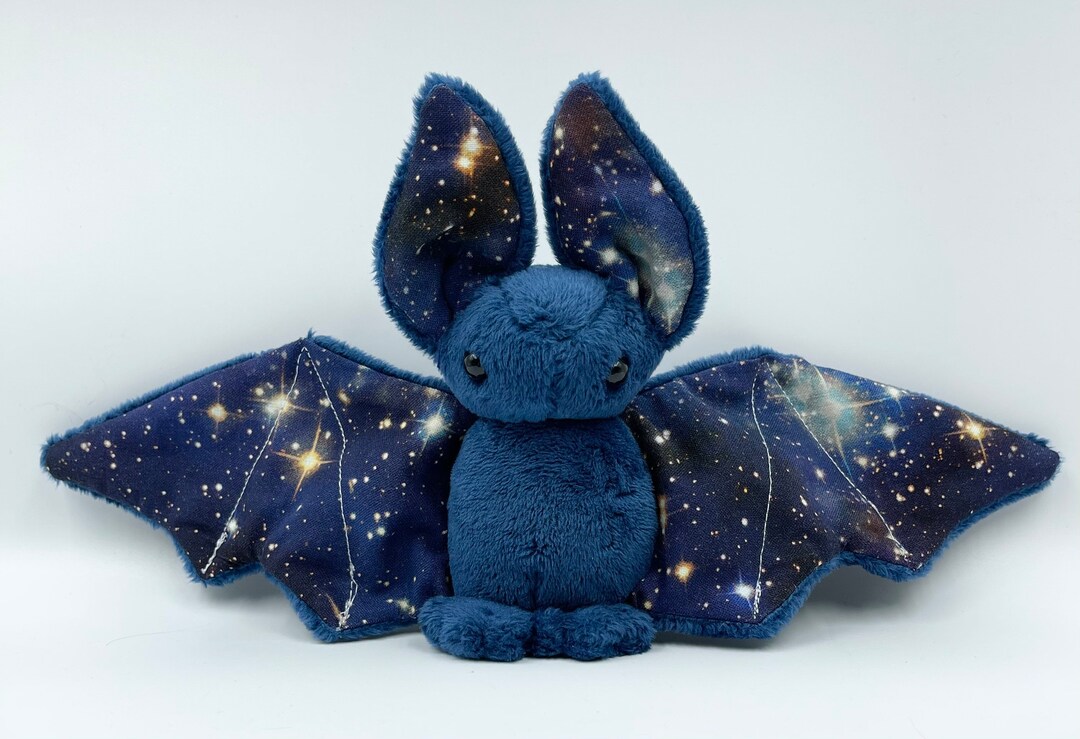 Star Plush Bat, Stuffed Animal Plush, Bat Plushie, Galaxy Stars - Etsy