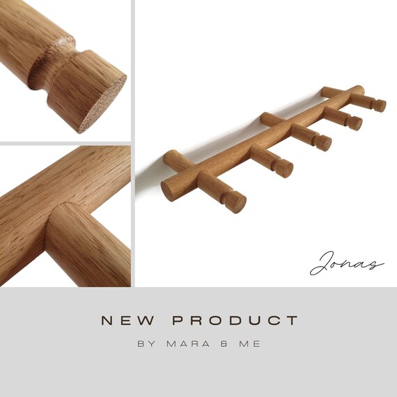 Wall Wardrobe jonas Oak Coat Hooks Cloakroom - Etsy