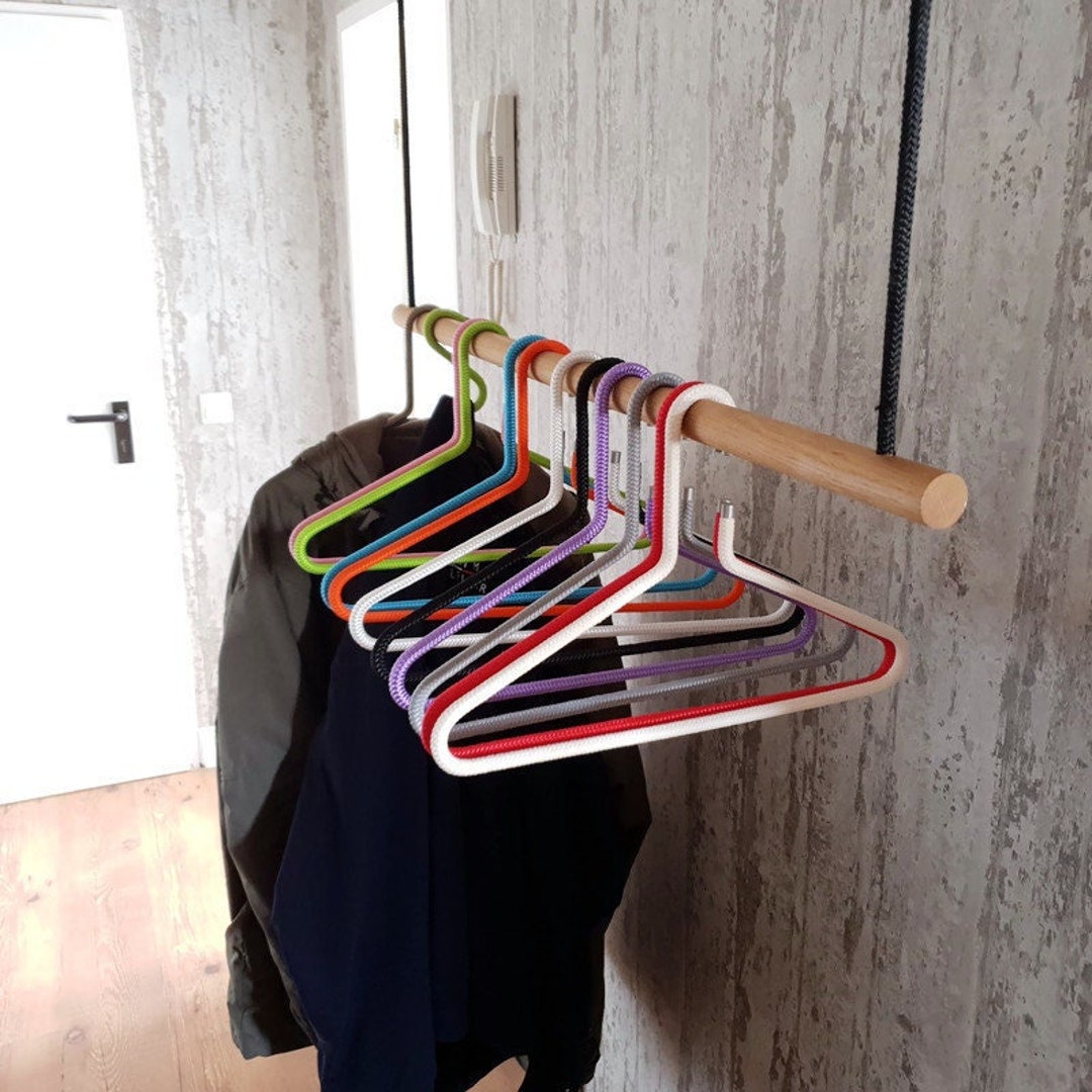 Clothes Hanger "kilian" | Coat Hanger | Rope | Hanging Rod | Clothes Rail | Wardrobe | Coat Hook ...