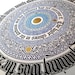 Cosmos Calligraphy Rose Window Illuminated Mandala Print - Digital ...