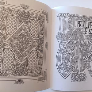 Celtic Illuminated Gospel Coloring Book - Book of Kells Style, Story ...