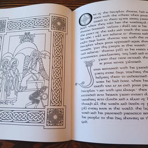 Celtic Illuminated Gospel Coloring Book - Book of Kells Style, Story ...