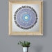 Cosmos Calligraphy Rose Window Illuminated Mandala Print - Digital ...