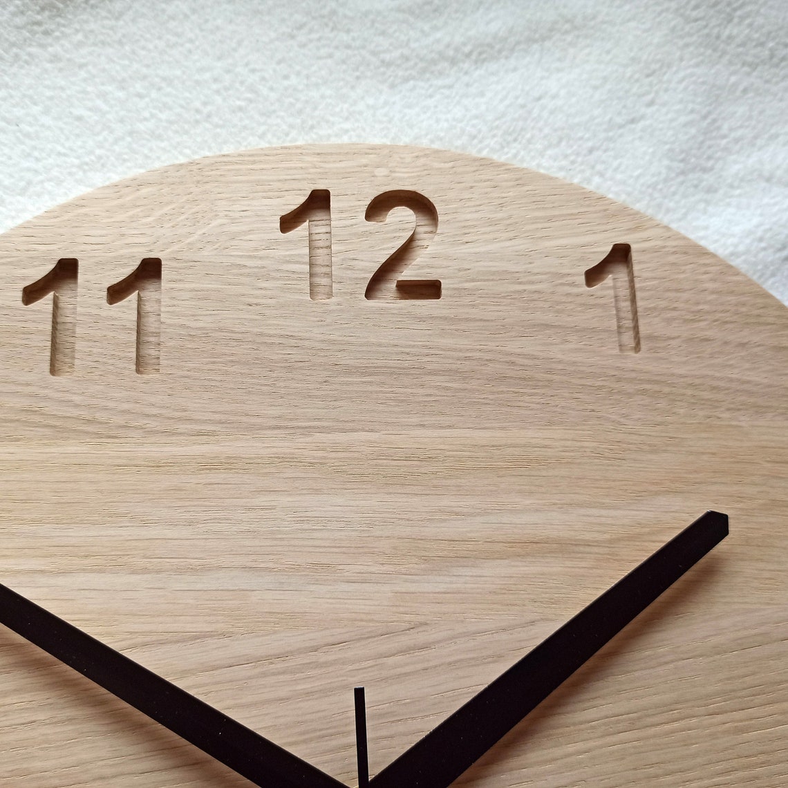 Minimalist Wood Clock Silent Wall Clock 14'' 36cm - Etsy