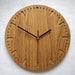 OAK Wood Clock Wall Clock 28 Cm 11'' Oil Clock - Etsy