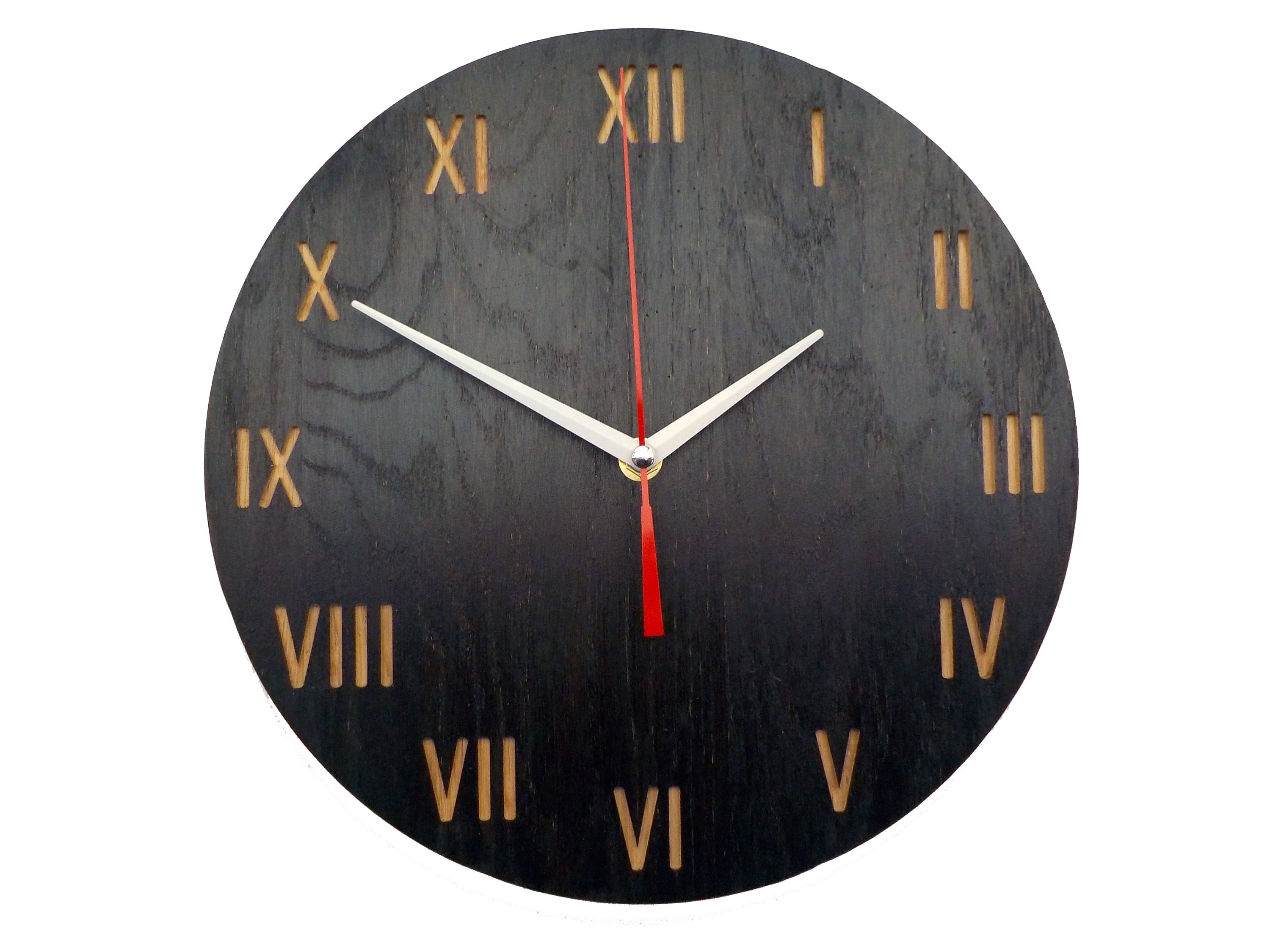 Roman Numbers Clock Modern Clock Wall Clock Engraved Clock | Etsy