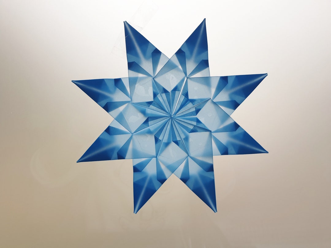 Window Star/transparent Star thick Paper/stable Light Blue - Etsy