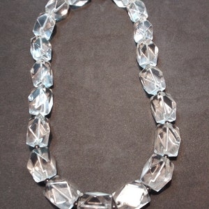 Vintage Italian Block Crystal Choker/necklace - Etsy