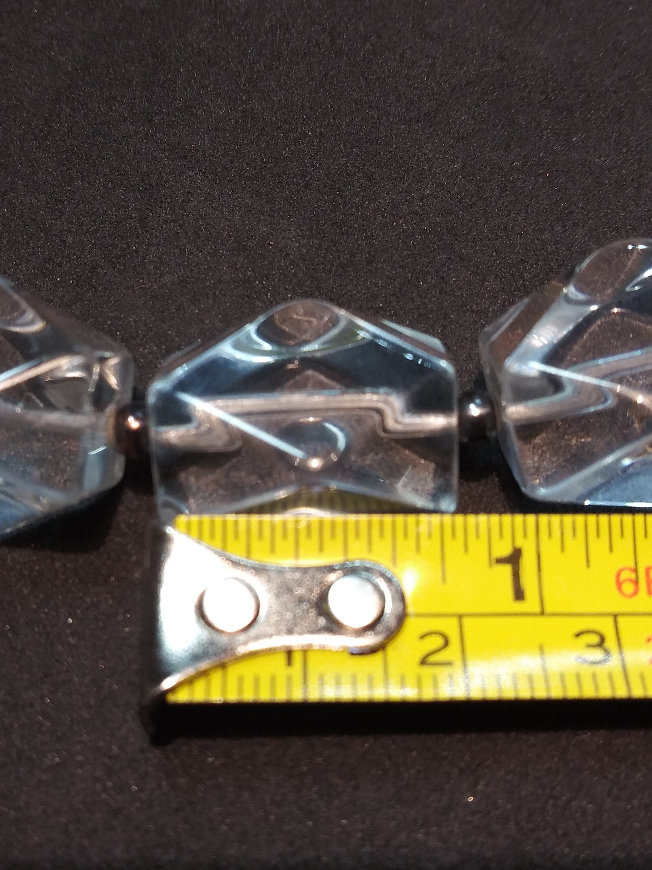 Vintage Italian Block Crystal Choker/necklace - Etsy