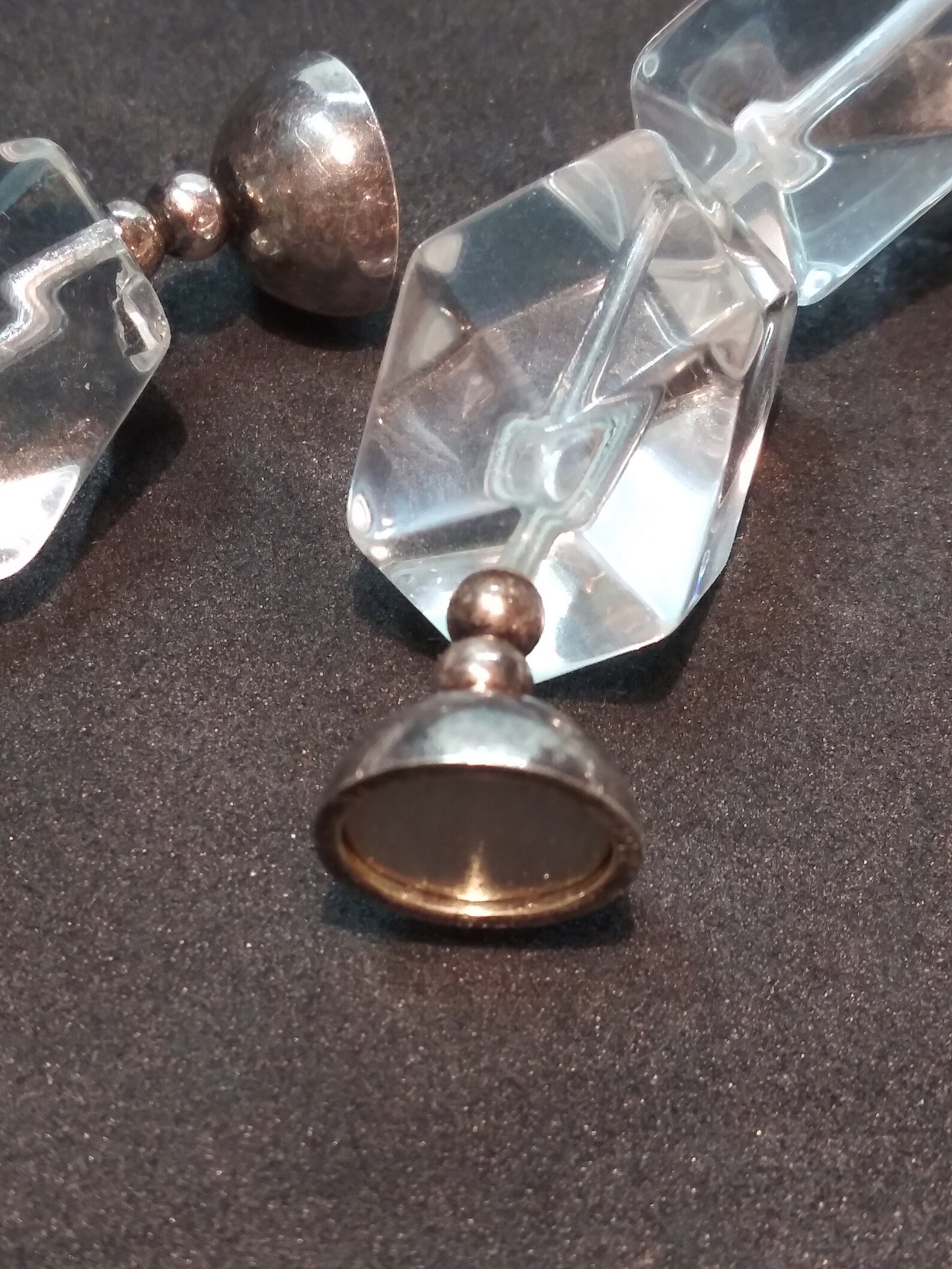 Vintage Italian Block Crystal Choker/necklace - Etsy