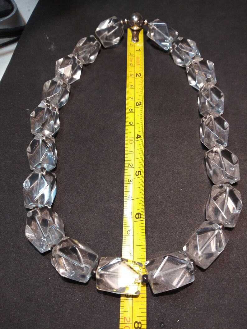 Vintage Italian Block Crystal Choker/necklace - Etsy