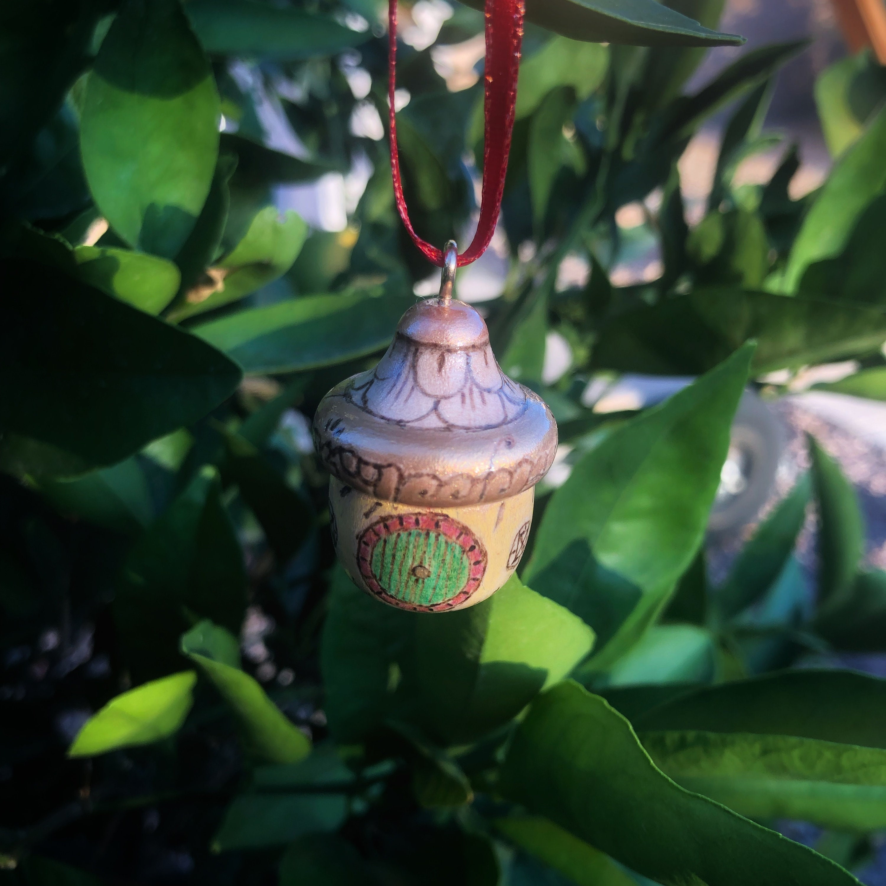 Wooden Acorn Ornament Lord of the Rings Hobbit Holiday - Etsy