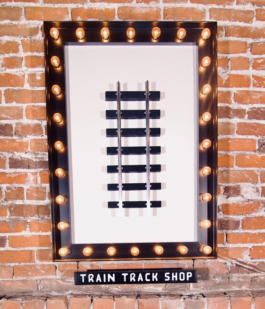 Train Decor Track Panels | 2 Feet or 4 Feet in Length | Wood Grain Look ...