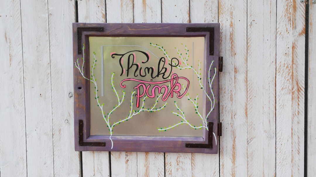 Window Picture With Hand Lettering From an Old Farmhouse - Etsy
