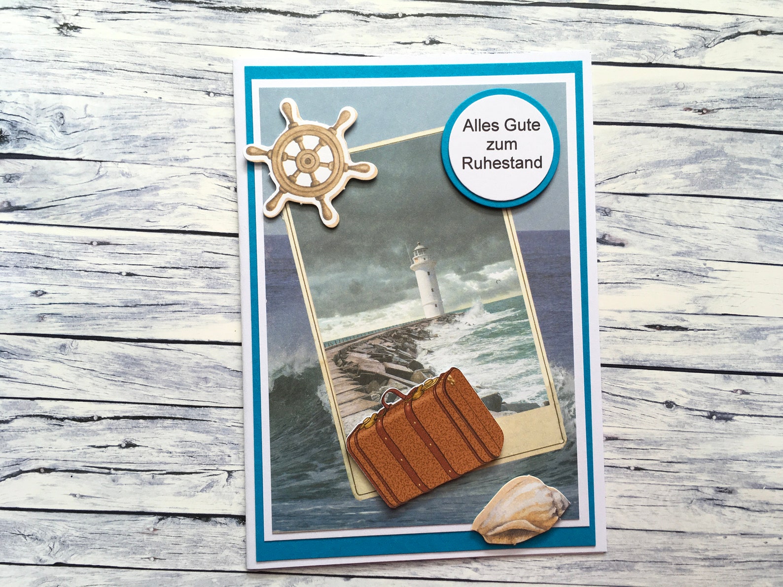 Grußkarte zum Ruhestand Glückwunschkarte Ruhestand maritime - Etsy.de