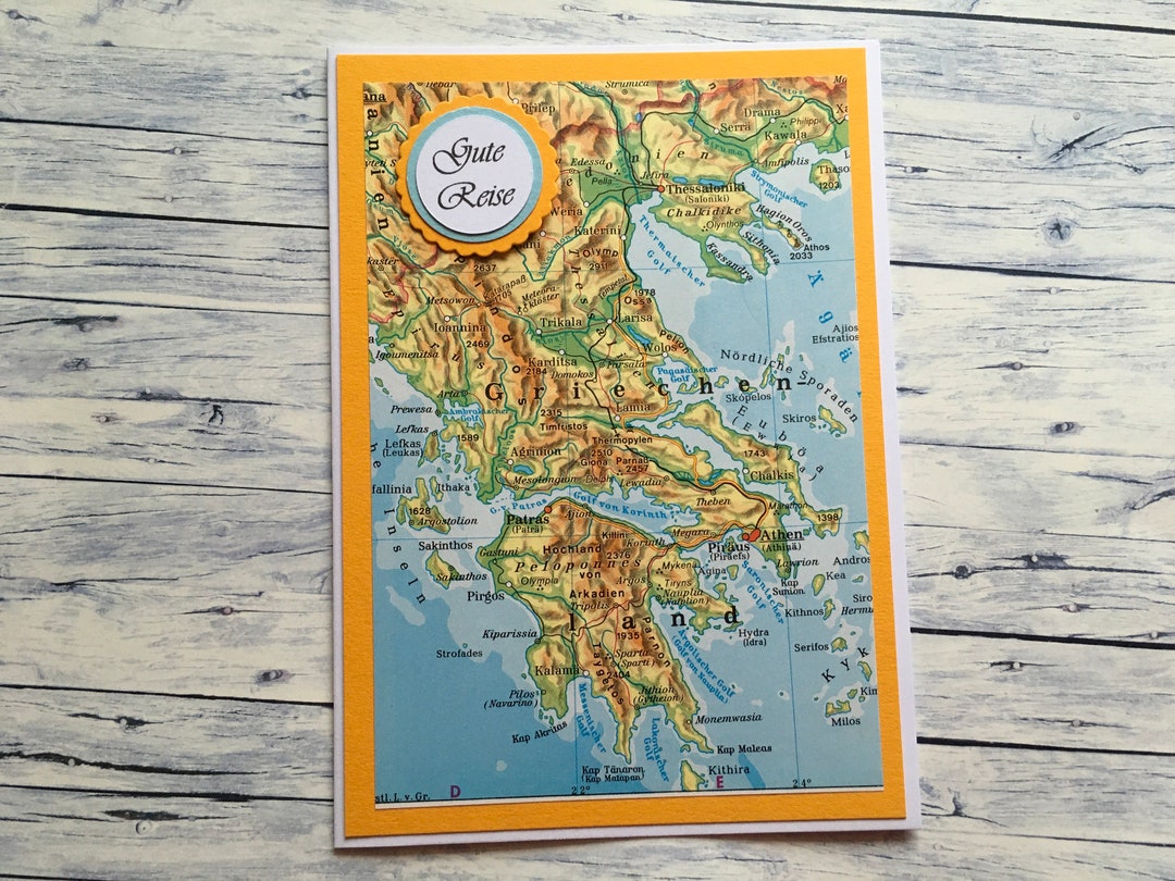 Bone Voyage Greeting Card greece, Card, Greetings Card, Travel Card ...