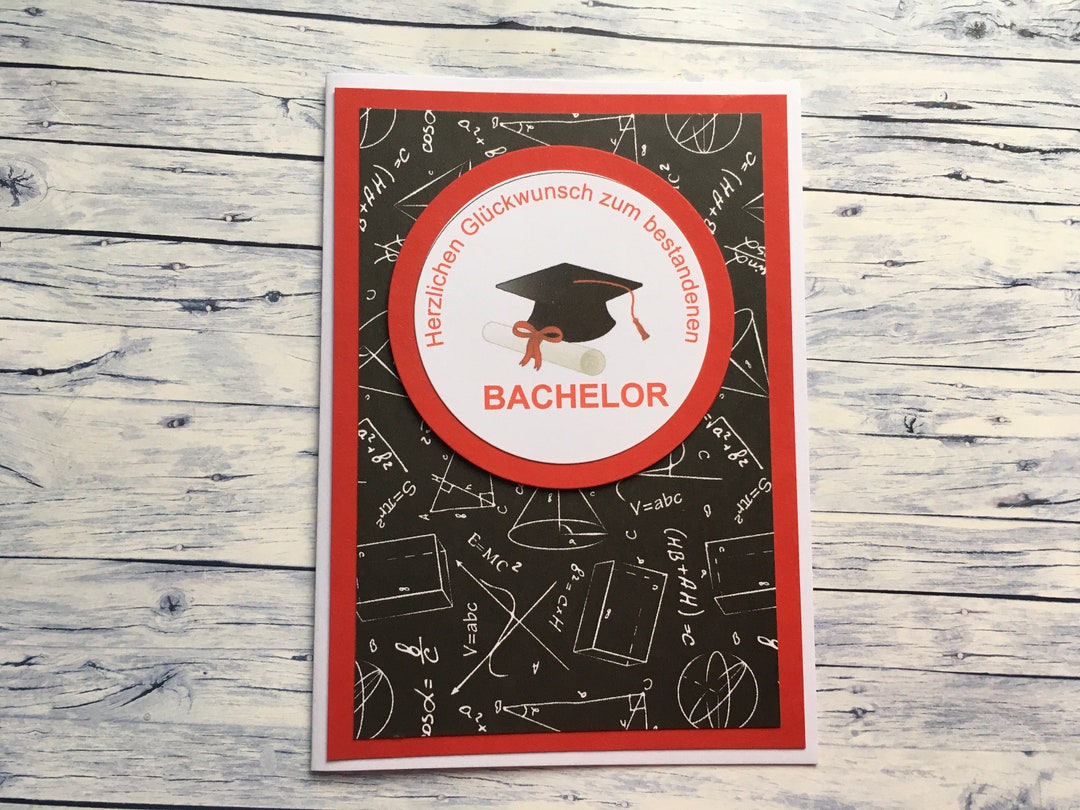 Congratulations Card for the Bachelor Bachelor Passed Exam - Etsy