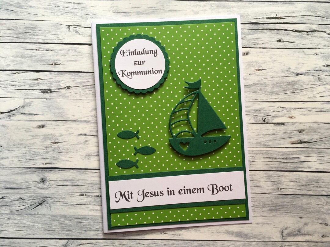 Invitation Card for Communion With Ship, Communion, Invitation ...