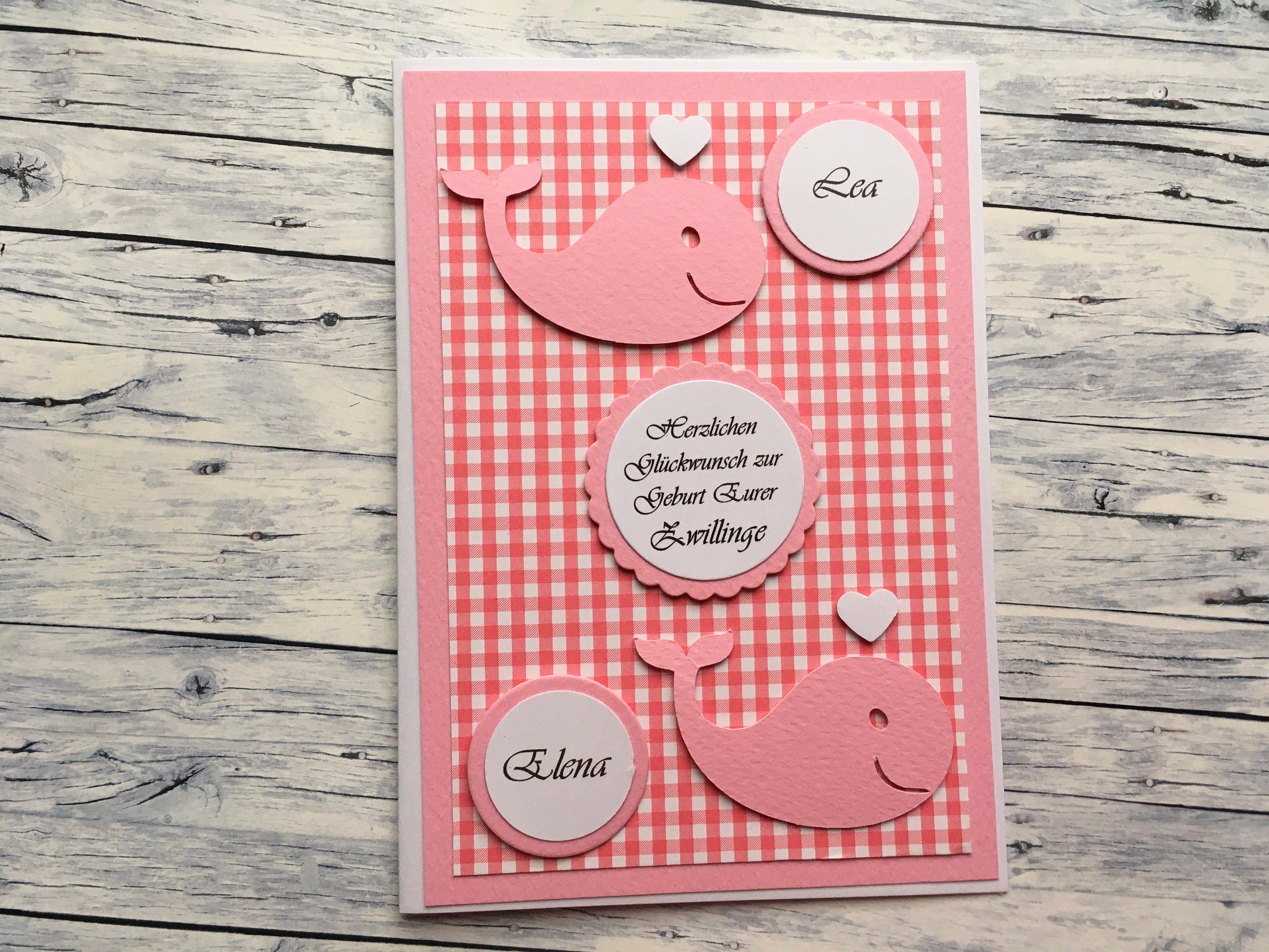 Glückwunschkarte zur Geburt/Zwillinge Zwillingskarte | Etsy