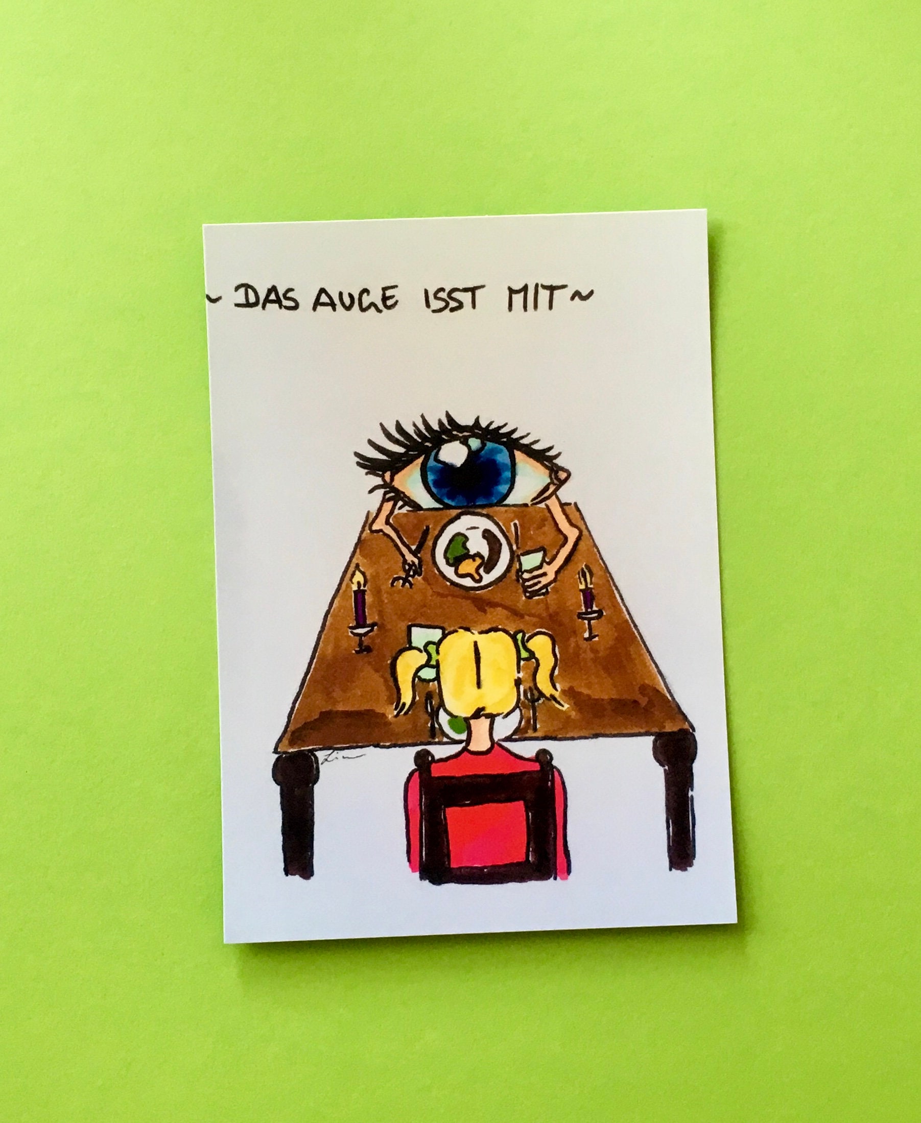 5er Set lustige Postkarten, lustige Postkarte, witzige Postkarte ...