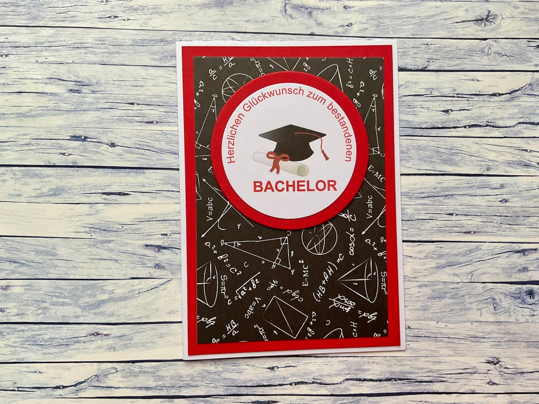 Congratulations Card for Bachelor, Bachelor, Passed Exam, Exam ...