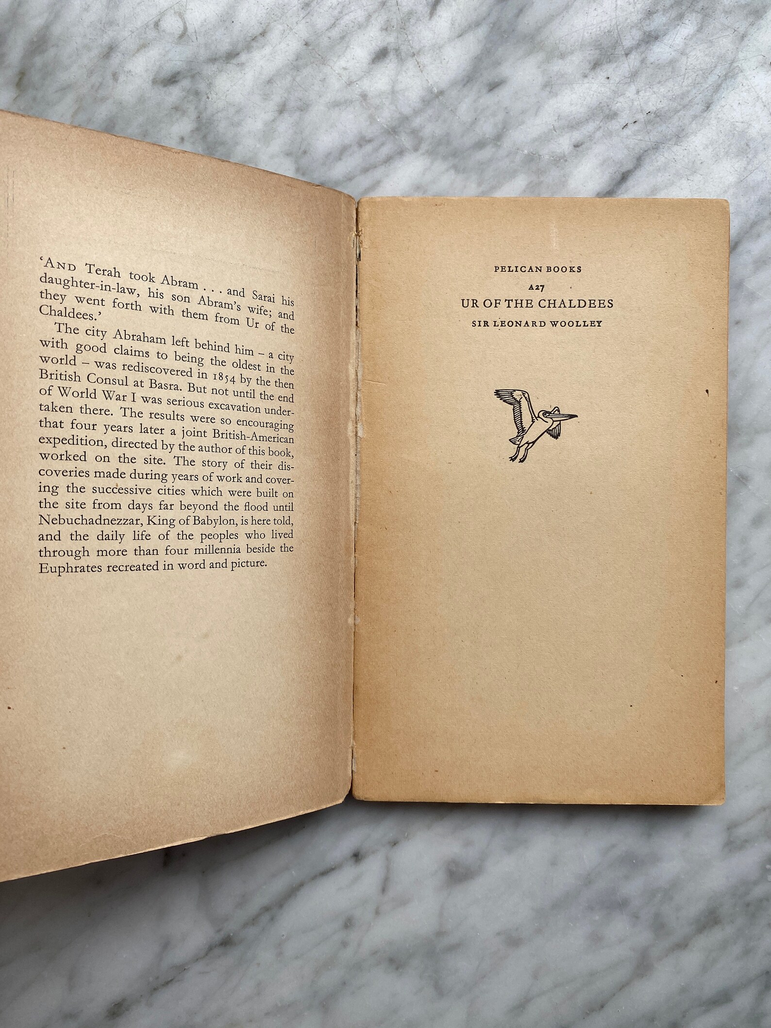 Ur of the Chaldees by Sir Leonard Woolley vintage Pelican | Etsy