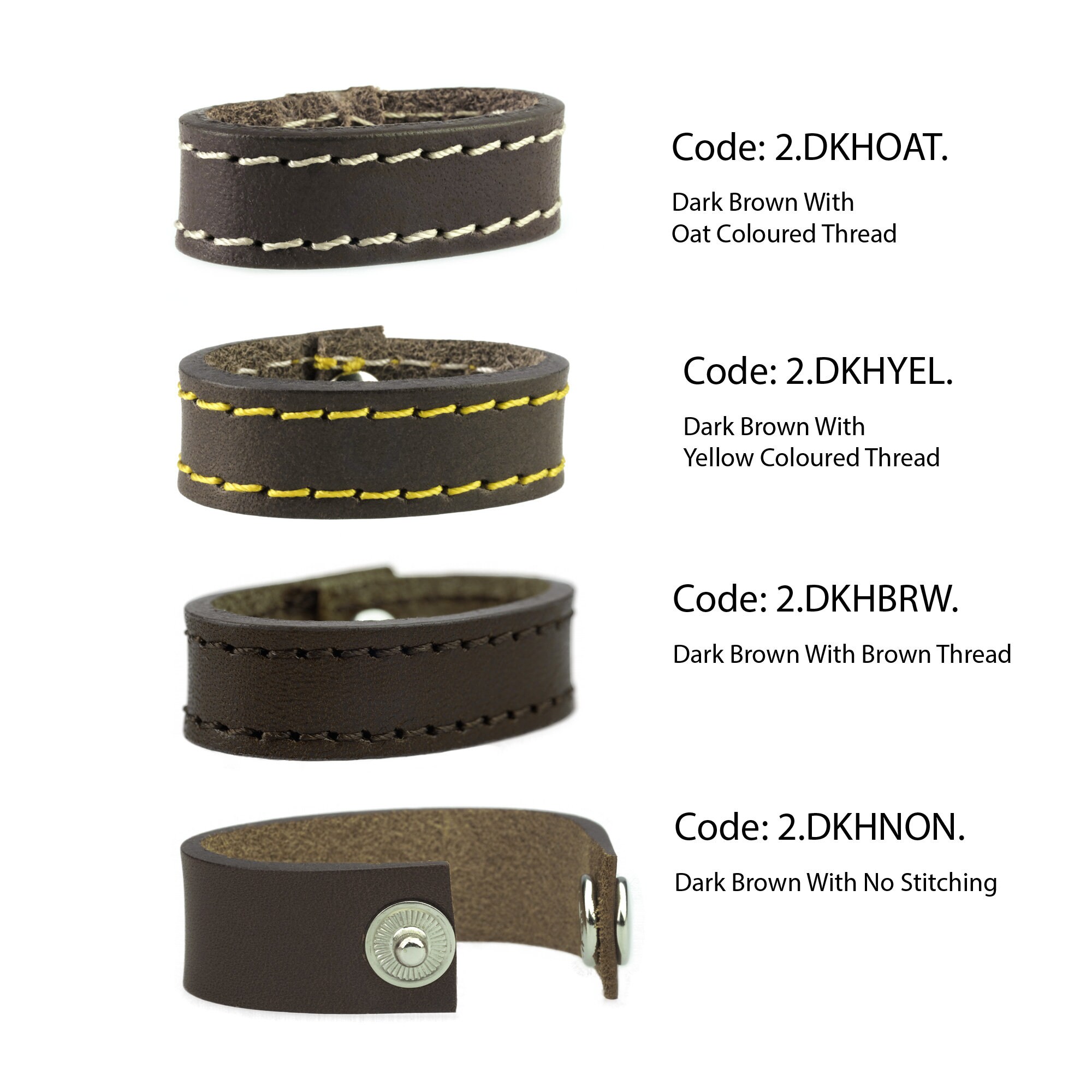 Leather Loop Unclips with Press Stud / Snap Closure Ideal Leather ...