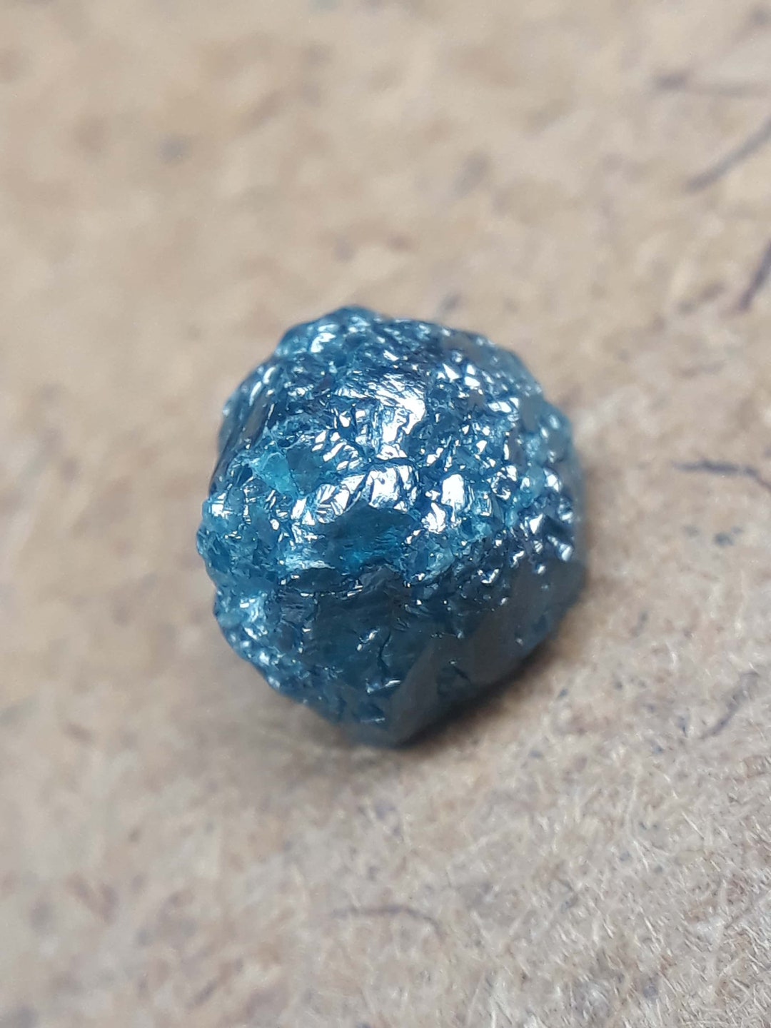 0.94 Ct Natural Uncut Blue Color Rough Diamond| Dark Navy Blue Diamond ...