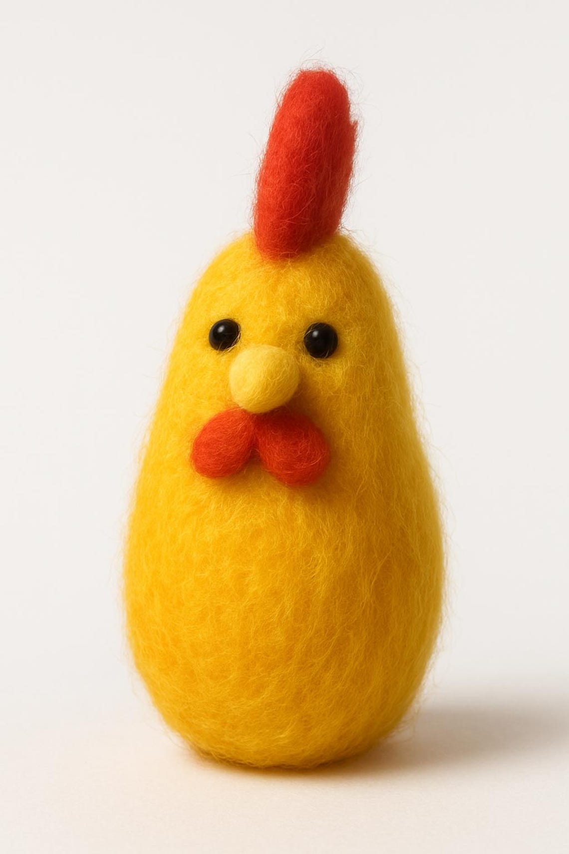 Handmade Needle Felted Chicken – Cute Yellow Wool Farm Animal Decor - Etsy