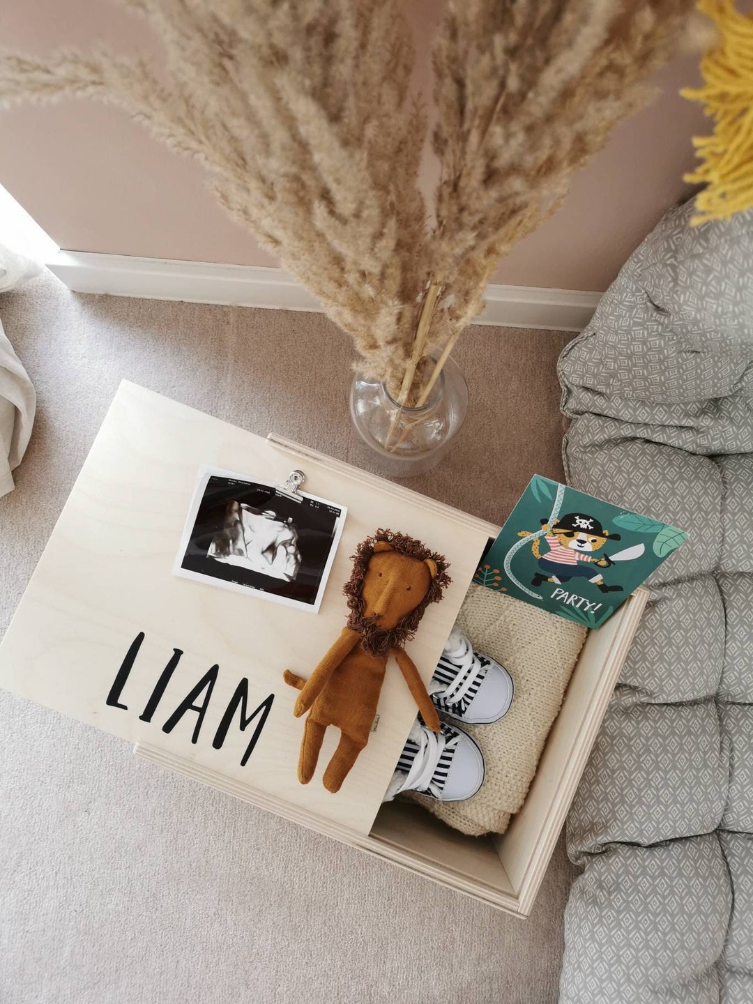 Memory Box Baby Made of Wood Baby Gift Birth Memory Box - Etsy España