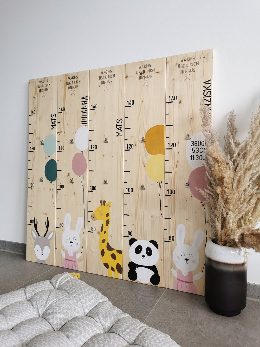 Panda Children's Wooden Measuring Stick for the Baby's Room ...
