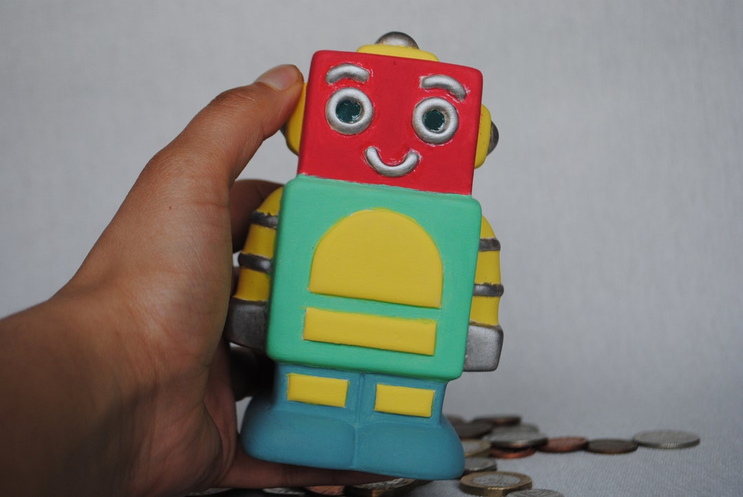 Robot Money Box L Money Bank L Kids Money Box L Kids Gifts L - Etsy