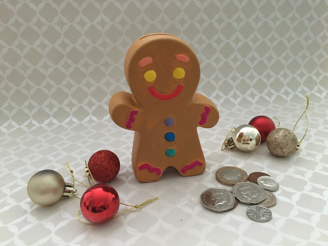 Gingerbread Man Money Box L Money Bank L Piggy Bank L Gifts L Children ...