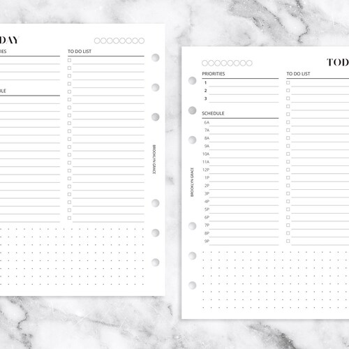 B6 Ring Planner PRINTABLE Budget Planner Insert - Etsy