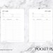 Pocket Plus PRINTABLE Meal Plan Planner Insert - Etsy