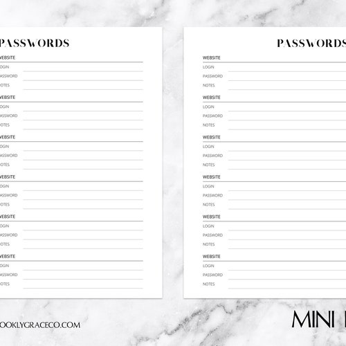Mini HP PRINTABLE Quadrant to Do List Planner Insert - Etsy