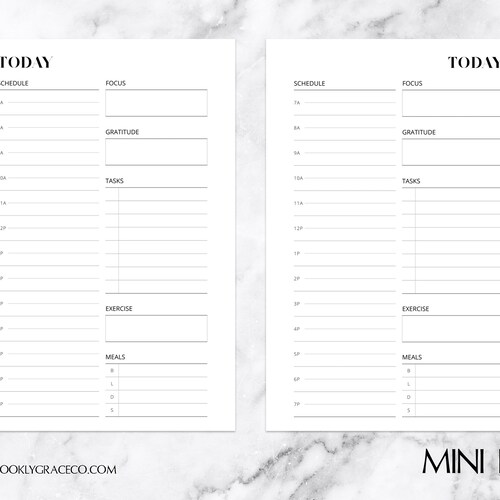 Mini HP PRINTABLE Quadrant to Do List Planner Insert - Etsy