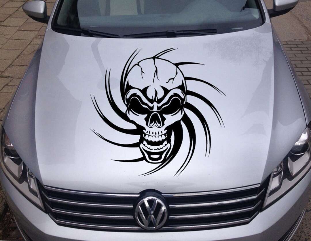 Bumper Sticker Tribal Skull Skull bsm068 - Etsy