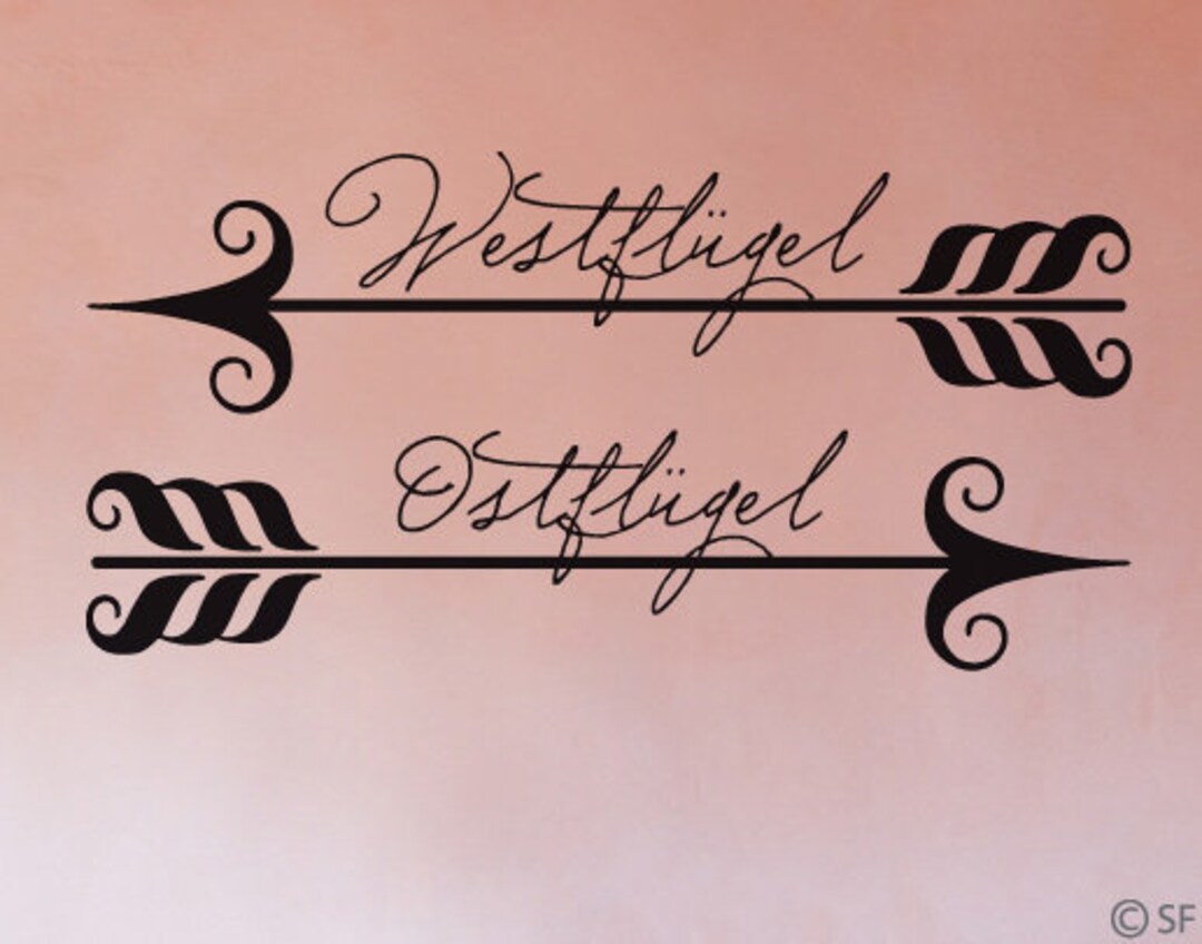 Wall Decal West Wing-east Wing uss394 - Etsy