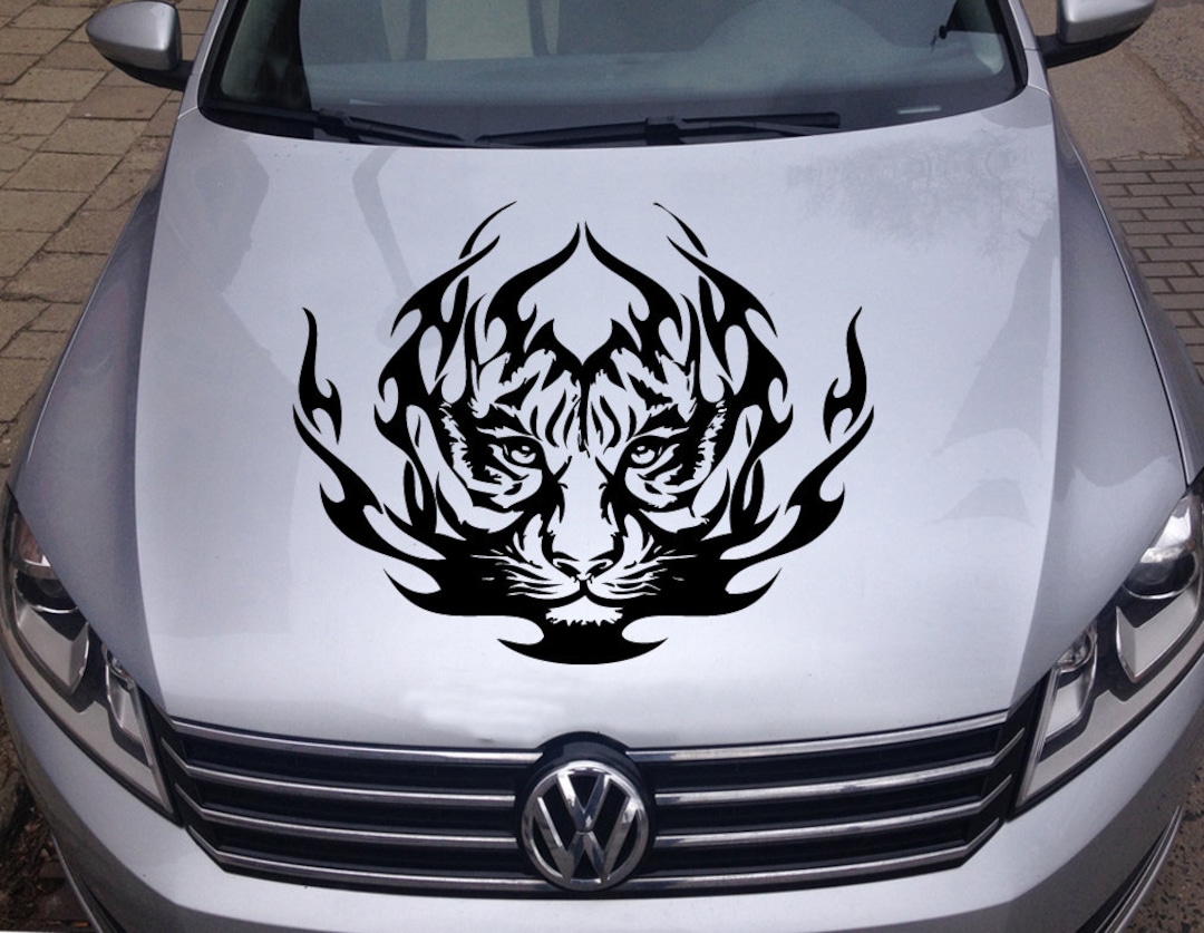Bumper Sticker Testa di leone tribale Decal Auto Car Vinyl Sticker ...