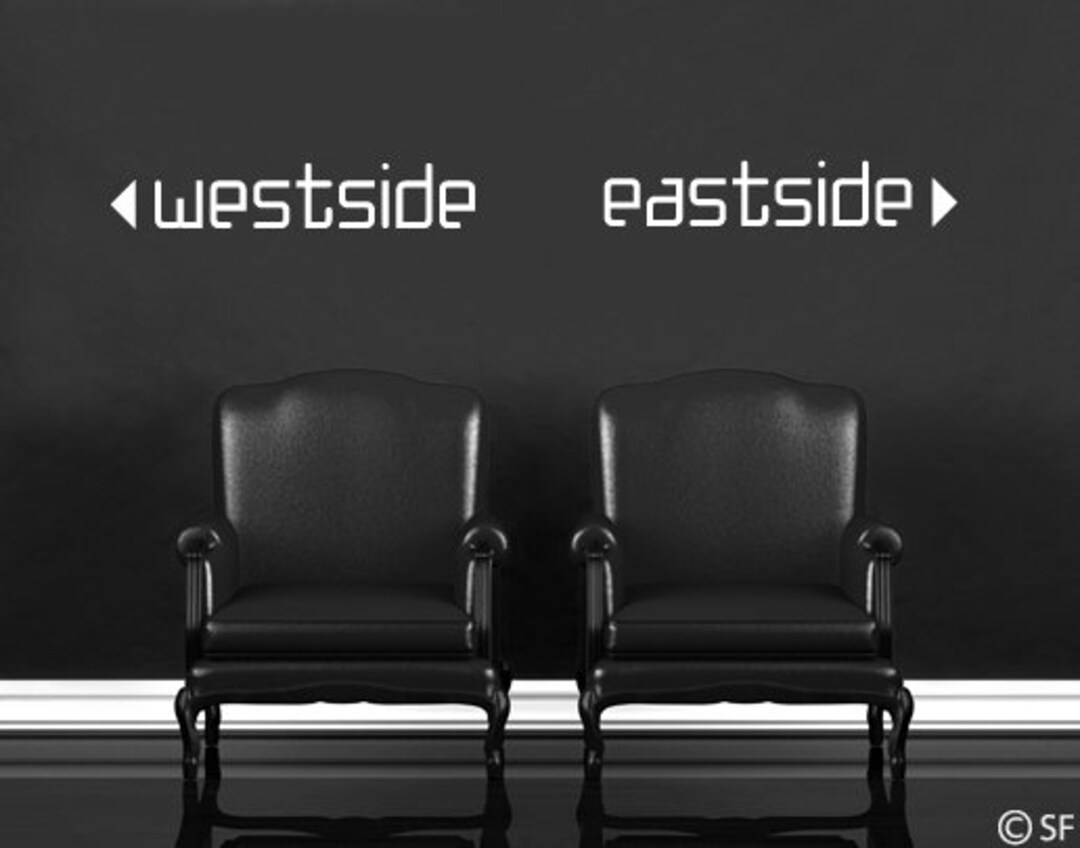 Wall Sticker Westside-eastside (uss396) - Etsy