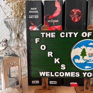 The City of Forks Welcomes You- Miniature Sign- Twihard Merch Decor ...