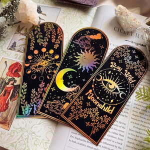 Set of 3 Bookmarks,holographic Bookmarks,holographic Bookmarks Witchy ...