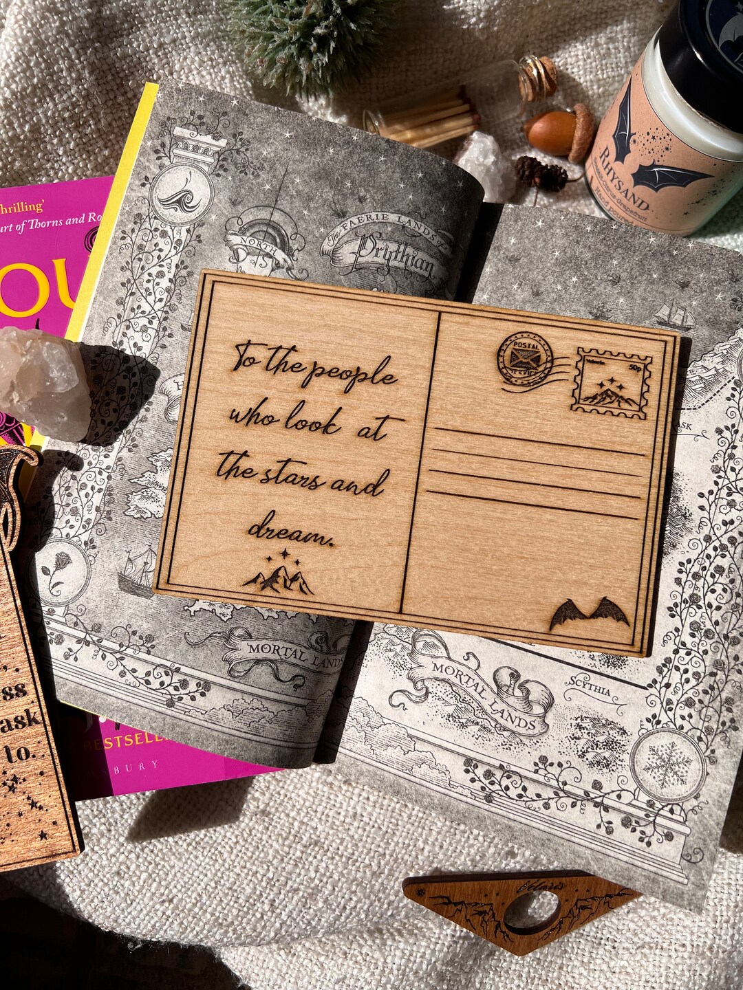 Bookish Postcards, Wooden Postcards, Greeting Card, Wooden Greeting ...