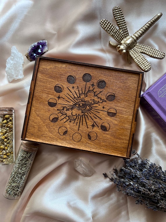 Tarot Box Tarot Card Storage Major Arcana Tarot Box Wooden - Etsy